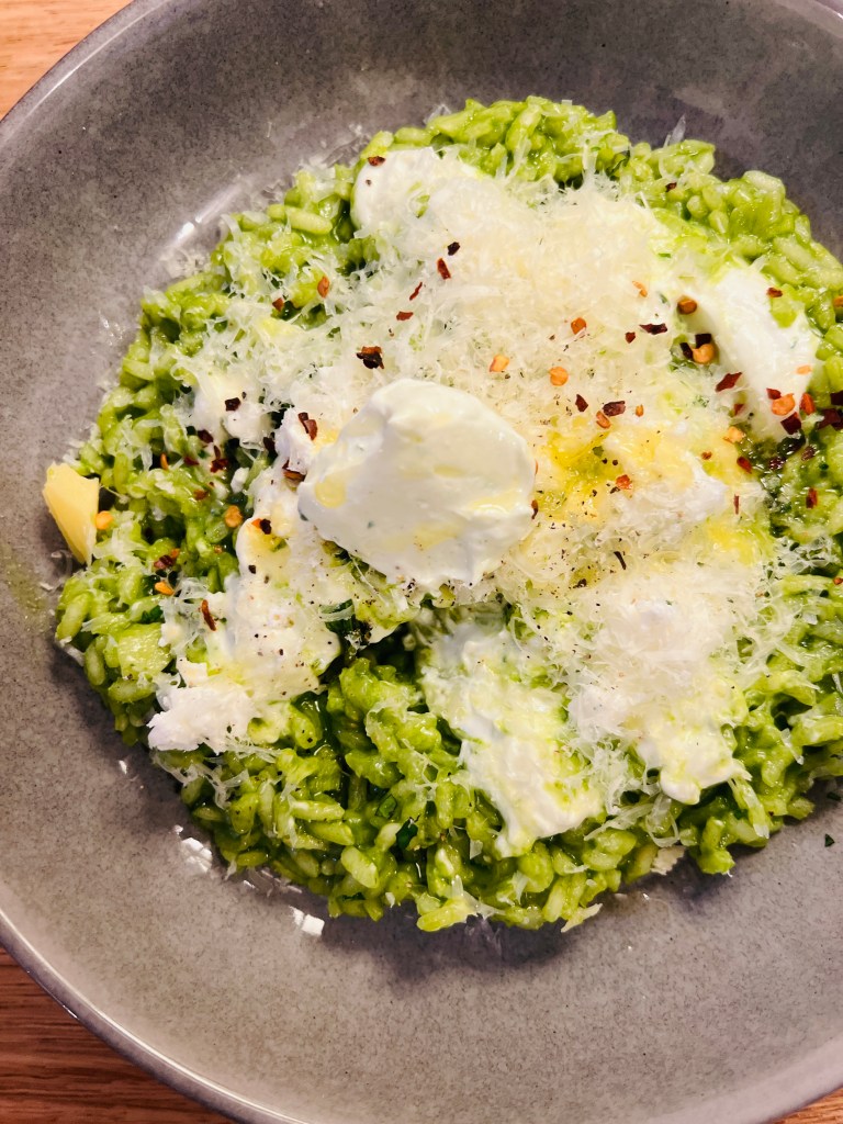 Green Spinach Risotto Recipe